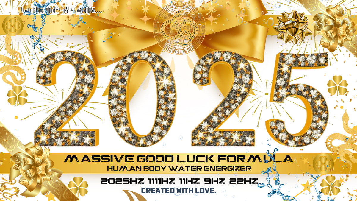 ★2025 Massive Good Luck Energy + Human Body Water Optimizer★ 2025Hz ...