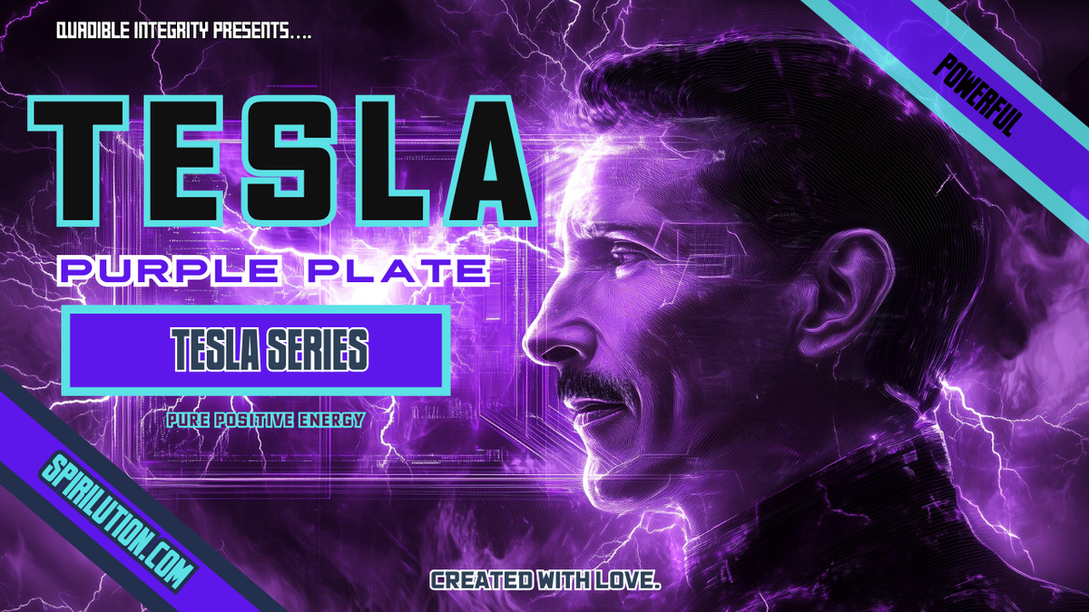 ★Tesla Purple Plate★ Universal Positive Energy Vibrations (Energetic R ...