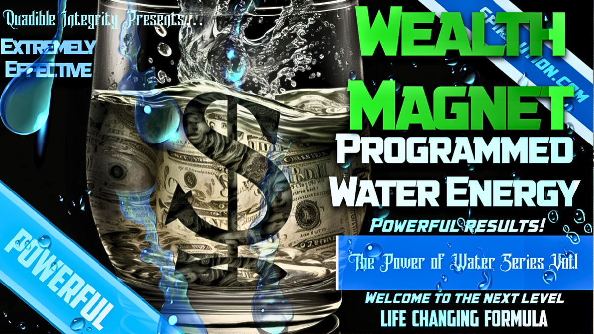 ★Wealth Magnet Energetic Water Programming★ 1.8872 GHZ + 777Hz + 2.45G ...